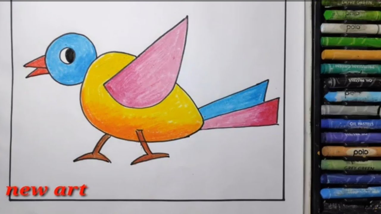 How to draw a easy bird step by step // bird drawing - YouTube