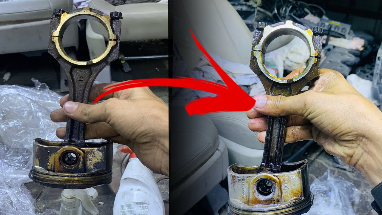 How to Clean a Dirty Piston & Connecting Rod Like a Pro | Engine ...