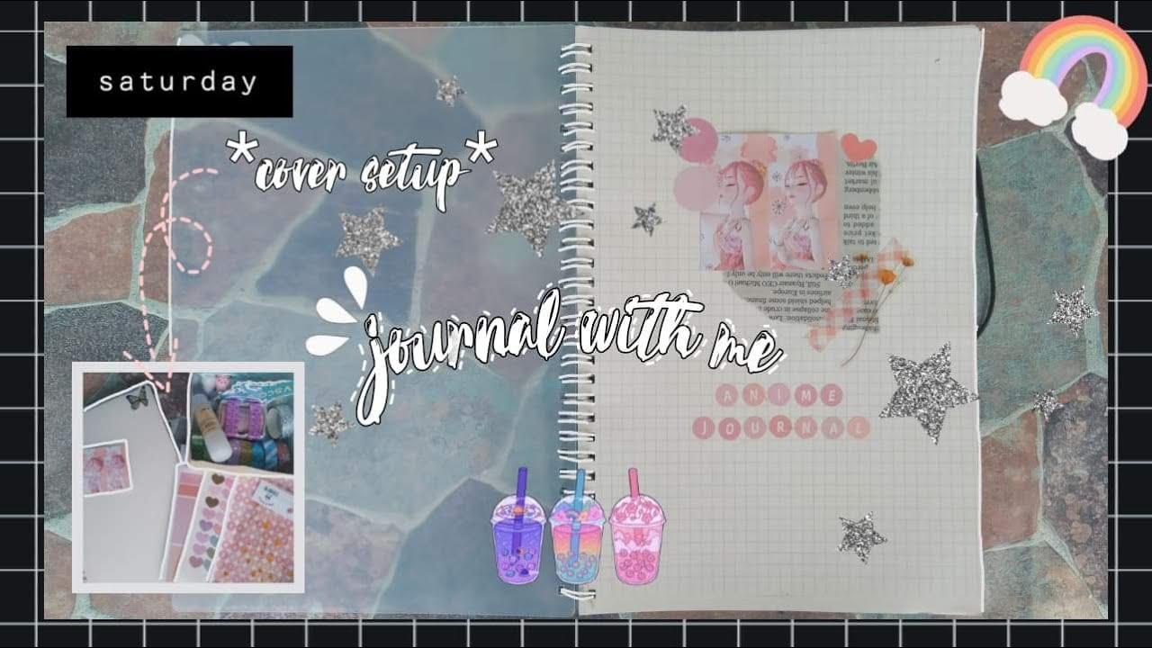 🌈 starting my anime journal :: cover setup 🖌️ - YouTube