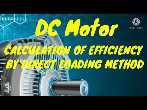 DC MOTOR | Calculation of efficiency by Direct Loading Method - YouTube