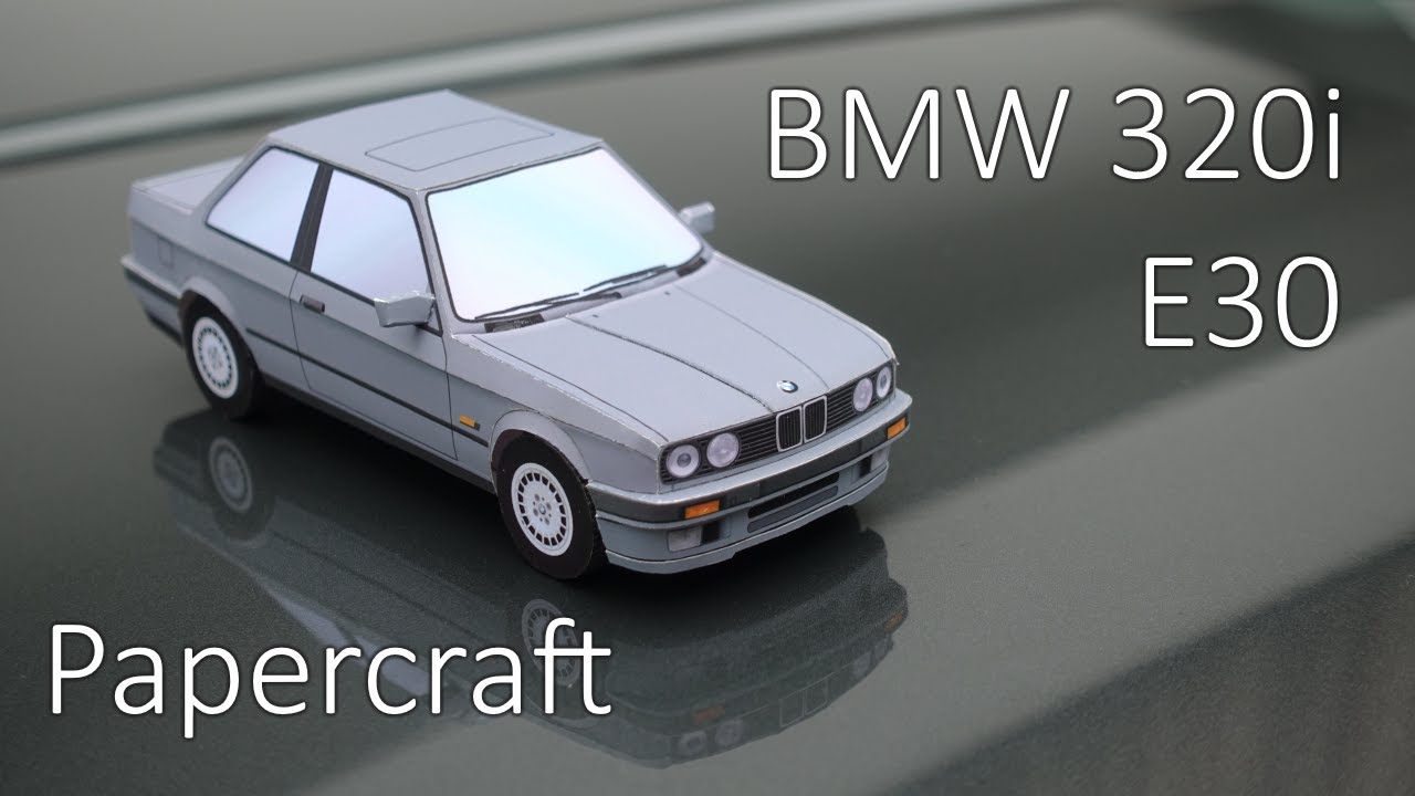 【Papercraft】How to make BMW 320i (E30) 1/30 scale paper model - YouTube