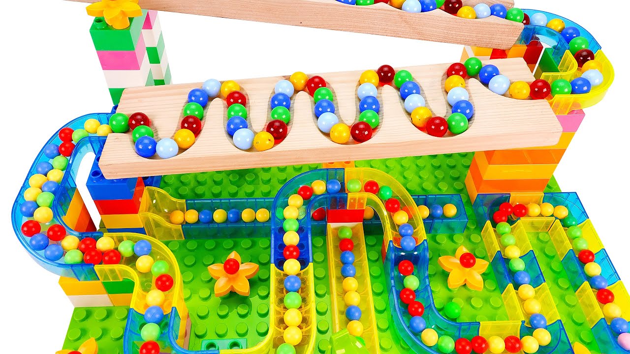 Marble Run Race ASMR ☆ Marble Building Tower & Gacha Gacha - YouTube
