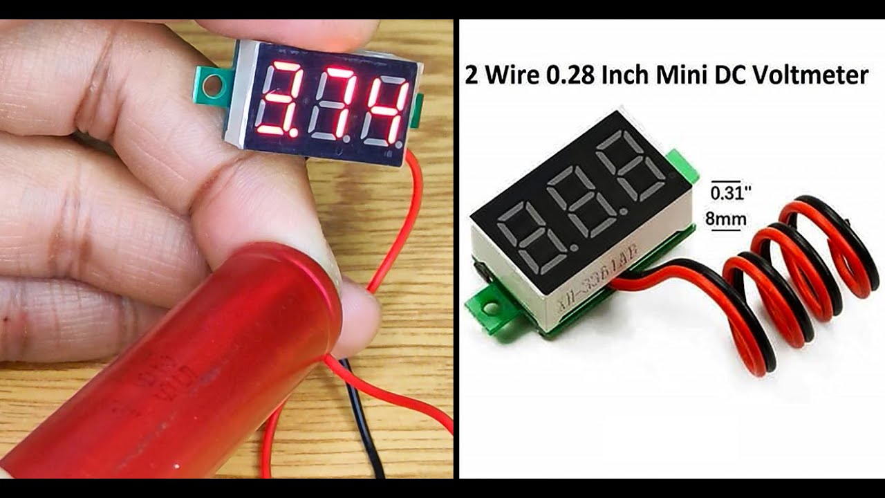 Display voltmeter, LED Display Mini 0 36 inch DC 0 100V Digital ...