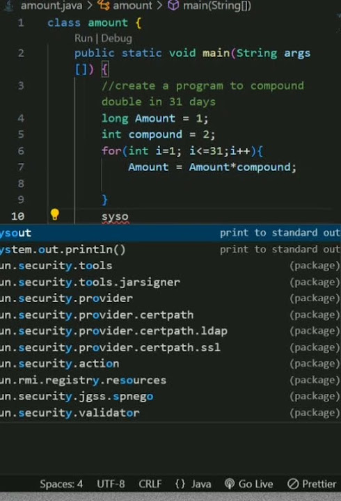 Compound Amountcoding Best Java Coding Java Sum Of Array Coding Tricks Java Viral