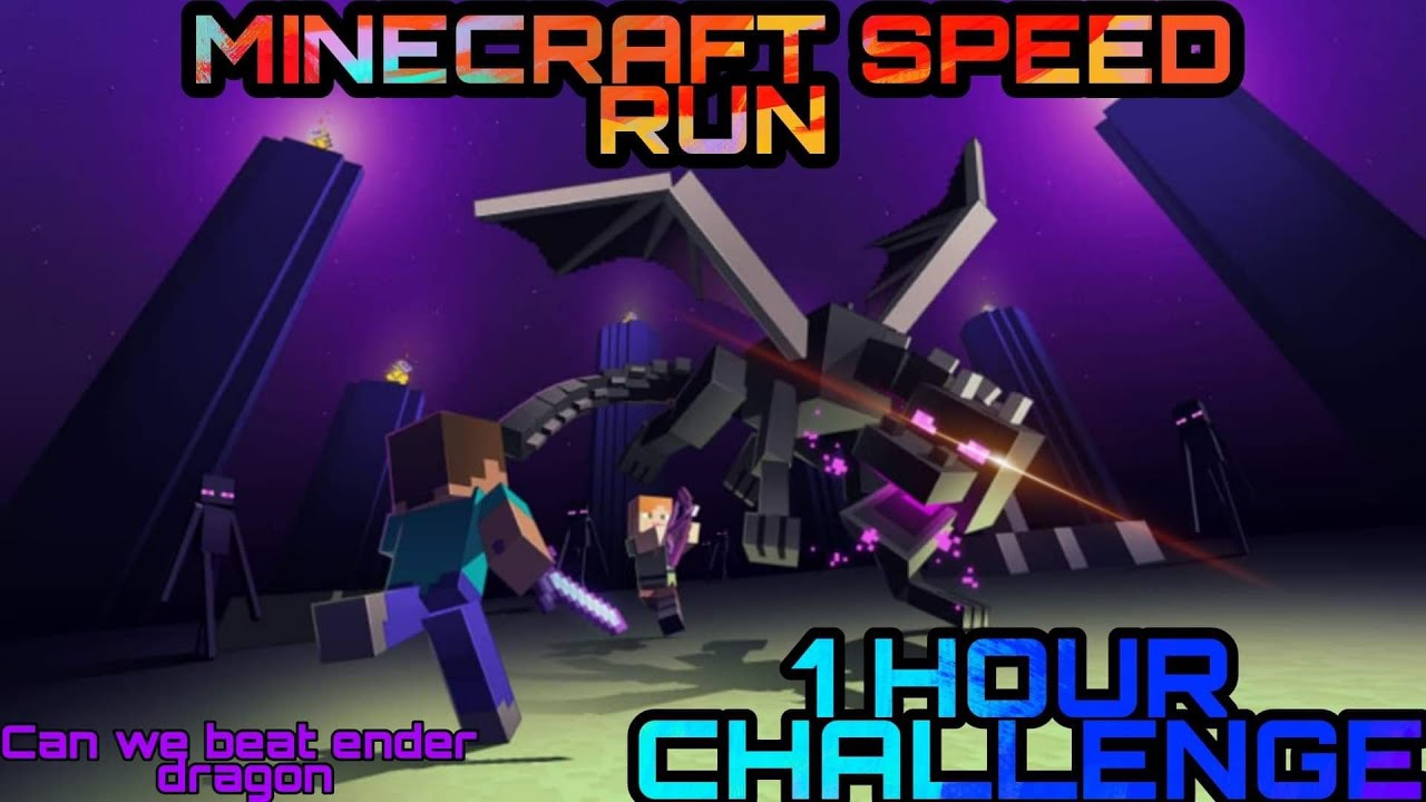END MINECRAFT IN 1 HOUR SPEED RUN TRIP TO 40 SUBSCRIBERS - YouTube