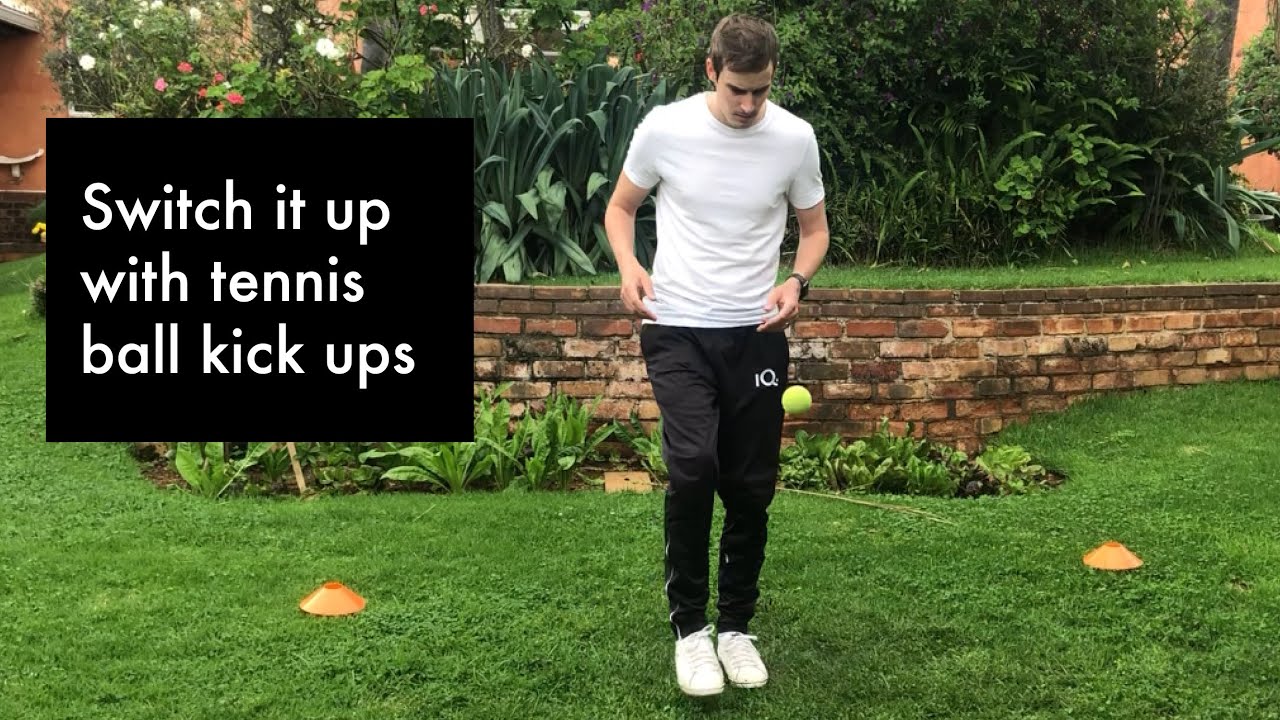 Switch it up with tennis ball kick ups - YouTube