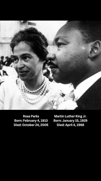 Martin Luther King Jr. & Rosa Parks -A Moment In History🕊️# ...