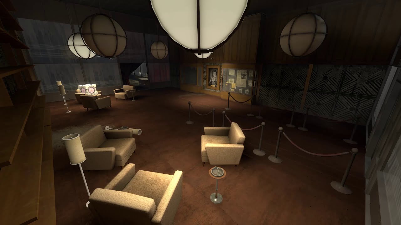 Portal 2 - Ambience - 30 - Old Aperture Waiting room (1HR) "Sixty ...