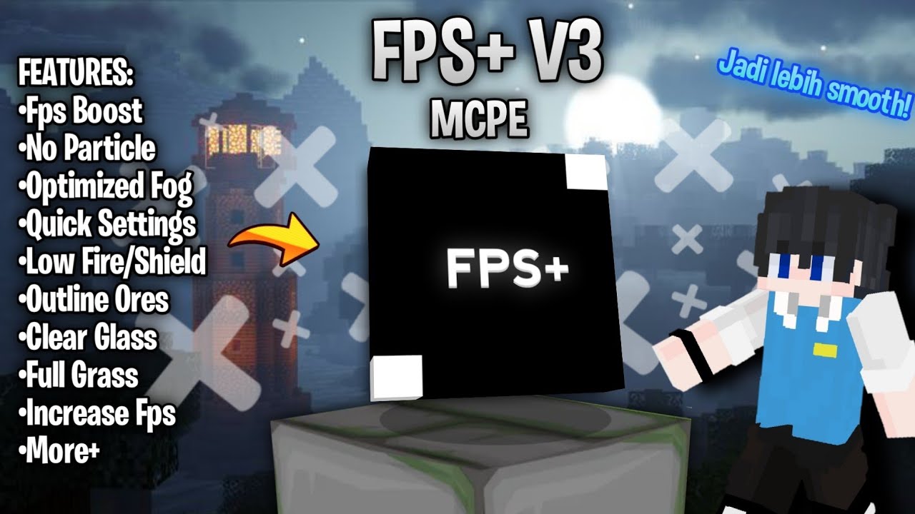 FPS+ V3 | MCPE 1.21+ (Fps Boost, Better Optimized, No Particle, Smooth ...