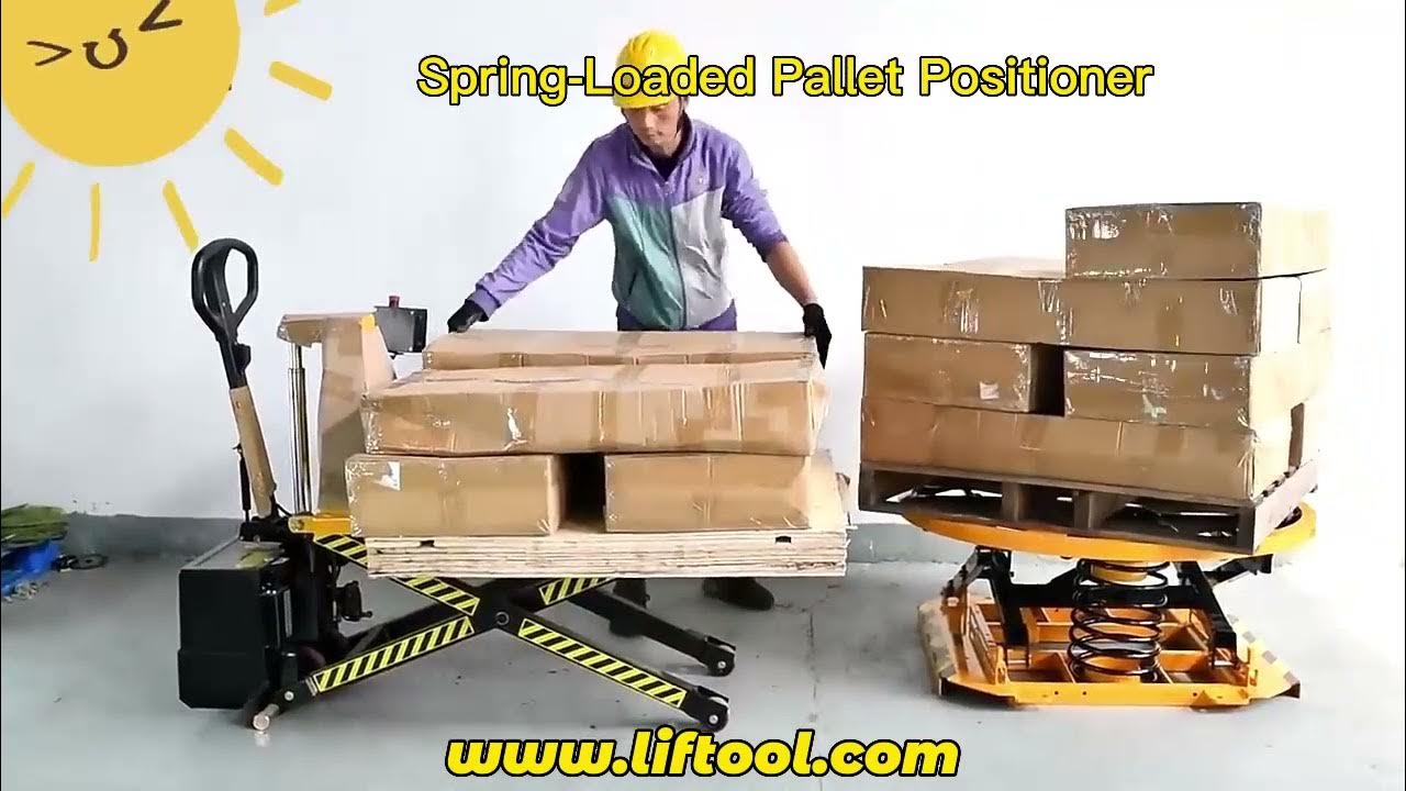 Spring Loaded Pallet Positioner - YouTube