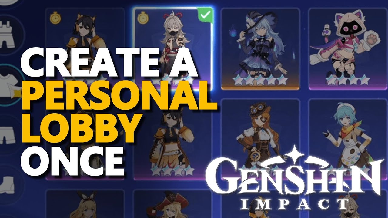 Create a Personal Lobby once Genshin Impact - YouTube