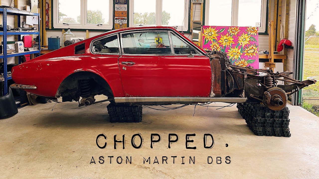 I chopped the front end off my wrecked vintage Aston Martin… - YouTube