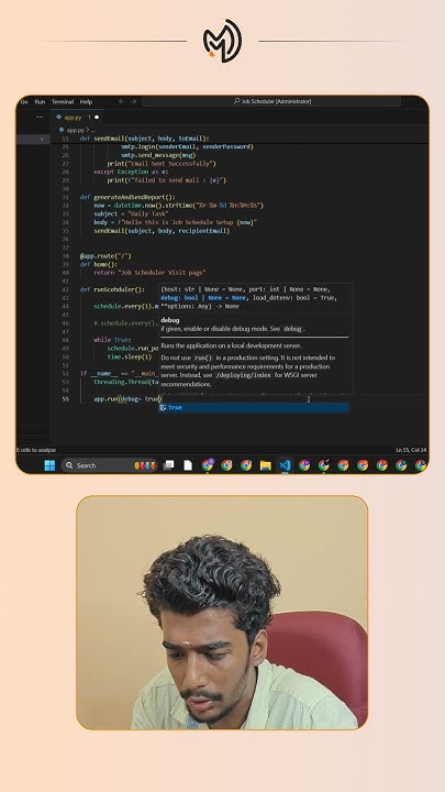 Flask Job Scheduler (Part 3) ⏰ Code Demo: Daily Report Email with Python - YouTube