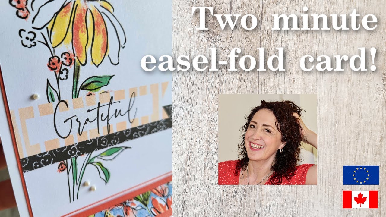 super quick easel fold card - YouTube