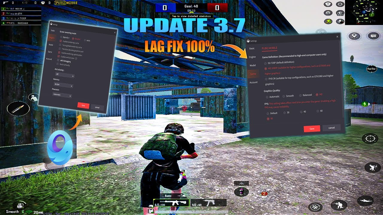 ULTIMATE LAG FIX GUIDE 🔧 | GAMELOOP LAG & CRASHES FIX | PUBG MOBILE 3.7 ...