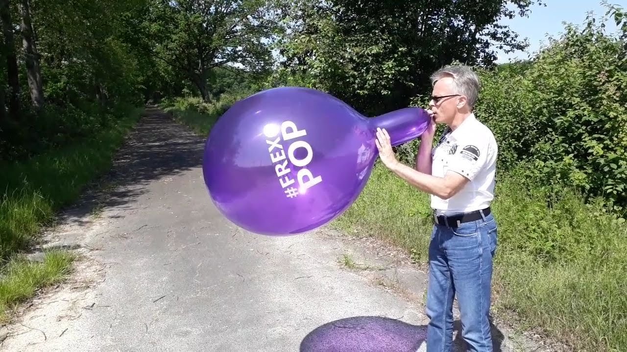 Balloon Blow To Pop Tuftex 24 Youtube