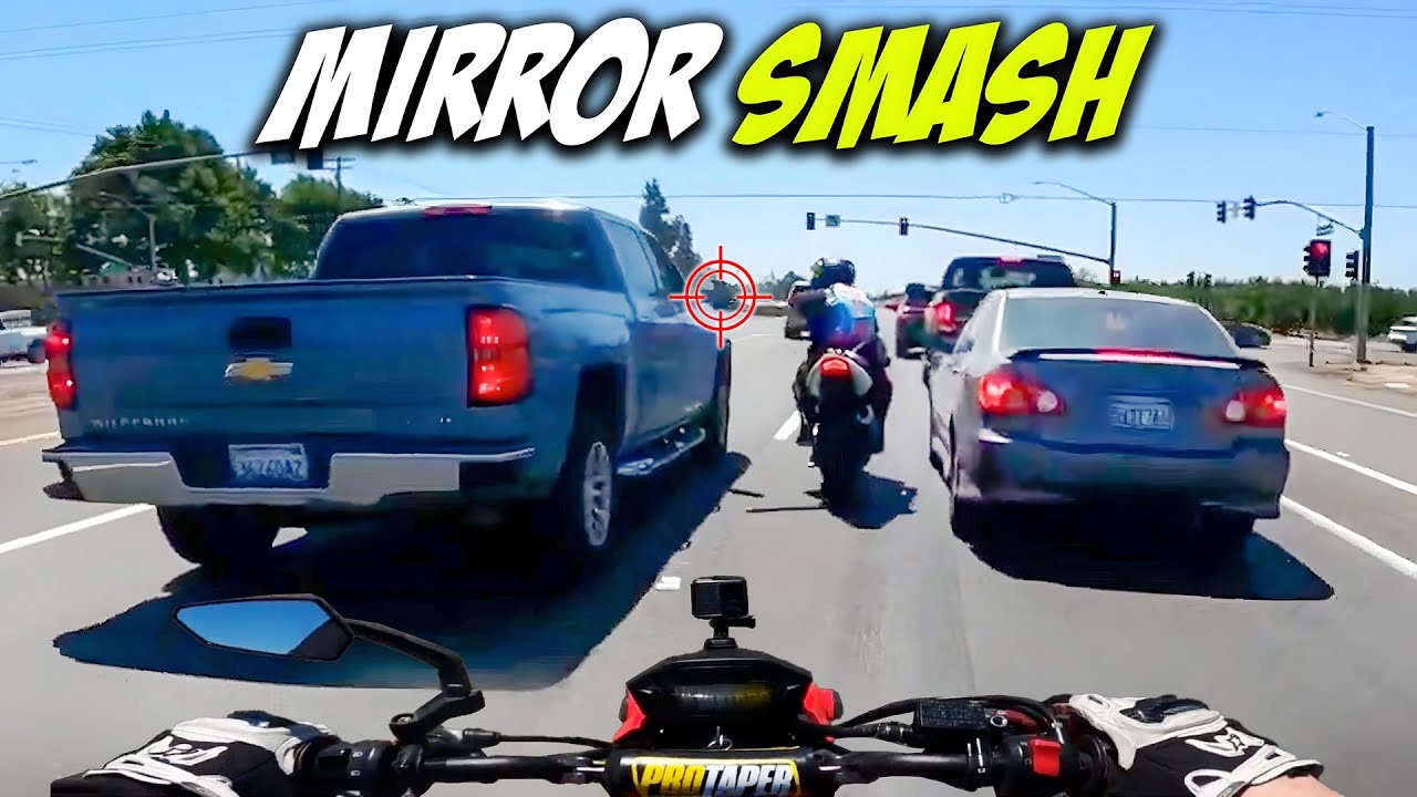 BIKERS SMASH MIRRORS: Ultimate Compilation #2 | BEST OF - YouTube