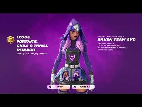NEW FORTNITE LEGO PASS RAVEN TEAM SYD SKIN UNLCOKED!!!! - YouTube
