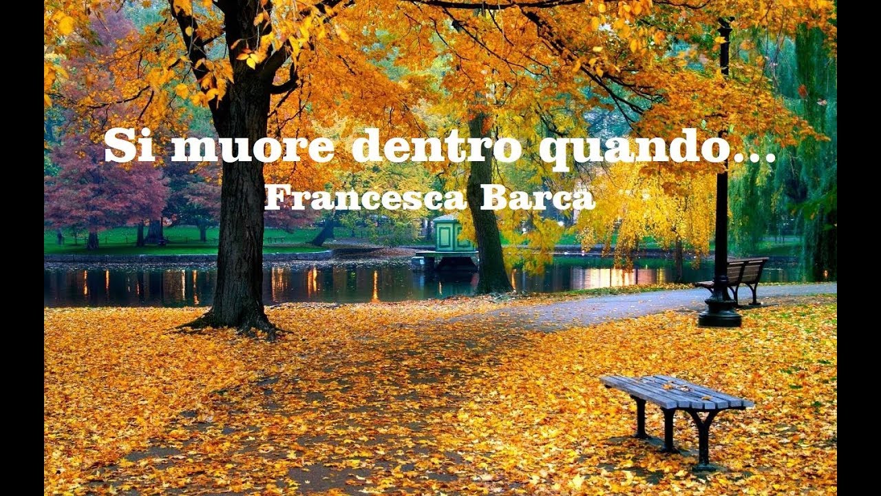 Si muore dentro quando... Francesca Barca - YouTube