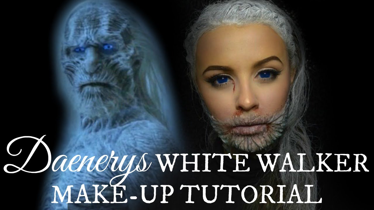 Daenerys White Walker Makeup Tutorial| ABBEY CLAYTON - YouTube