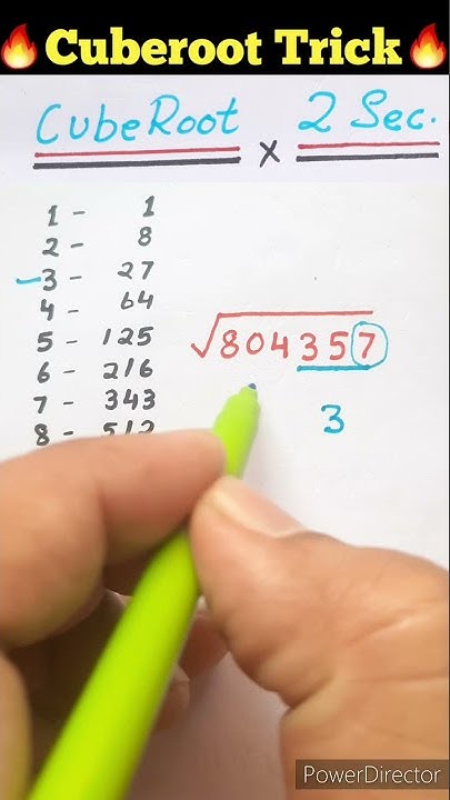 Cube Root trick || Cube Root Of Any Number in 2 Seconds || Cube Root Kaise Nikale || #Shorts ...