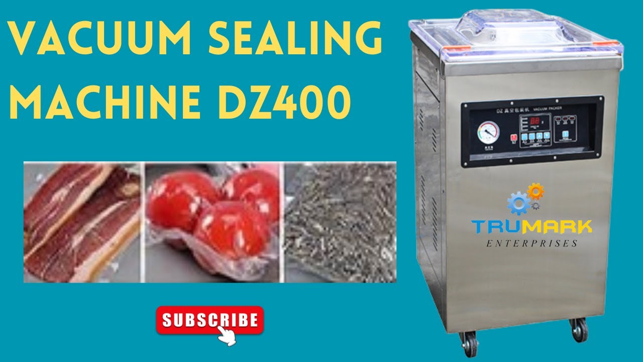 INDUSTRIAL VACUUM SEALING MACHINE DZ400 - YouTube