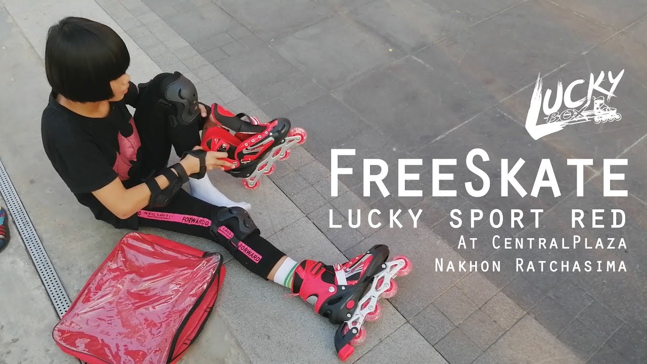 Free Skate Lucky sport red By Lucky Skate - YouTube