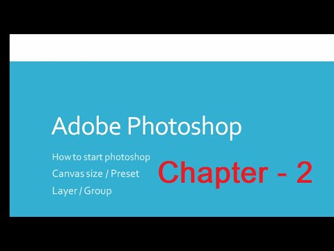 Adobe Photoshop chapter 2 - YouTube