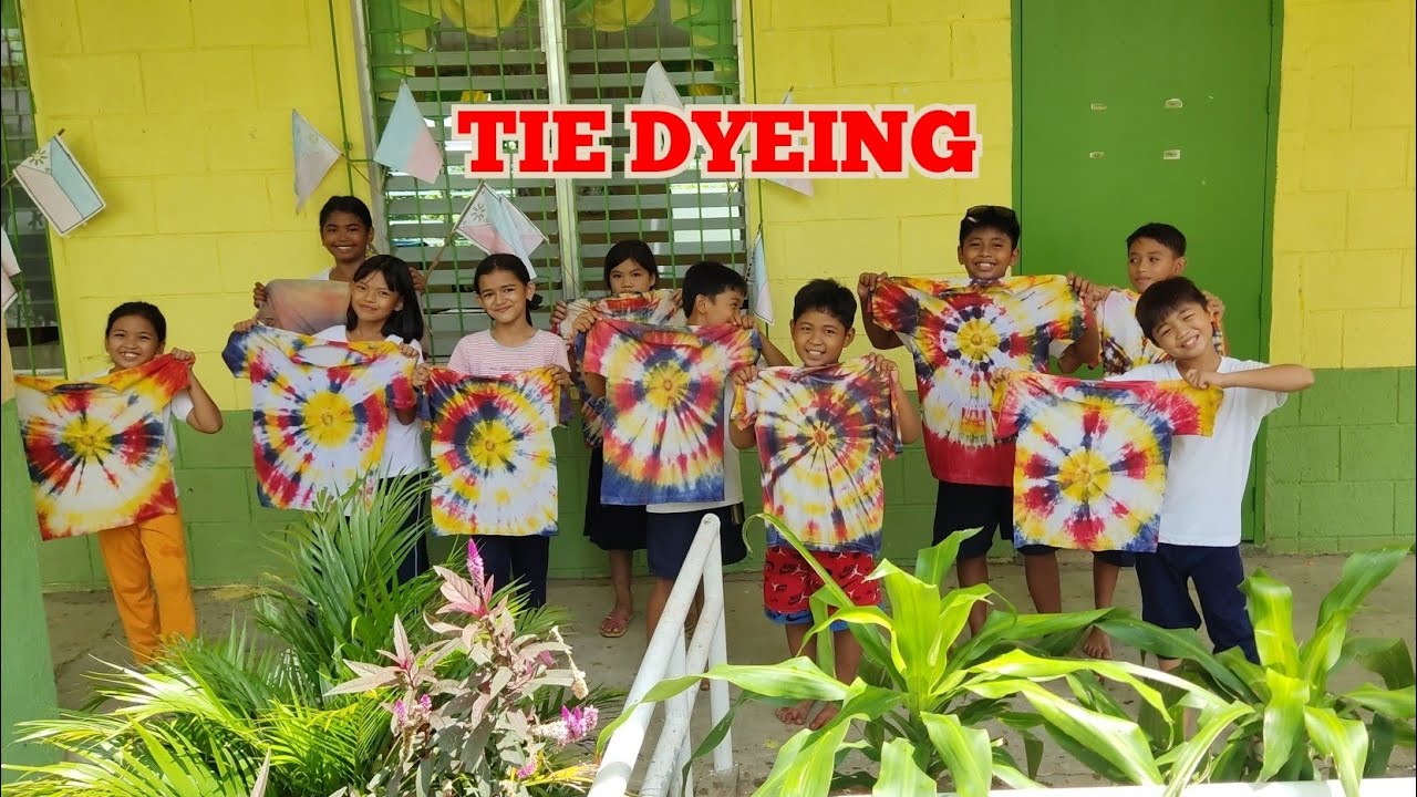 Tie Dyeing.... How to Tie Dye T-shirt.. Grade 4 elementary activity ...