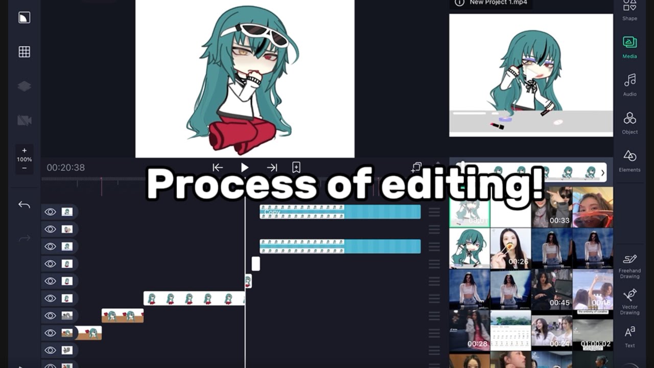Process of editing! Pt. 13 // Gacha editing ibispaint x alight motion - YouTube