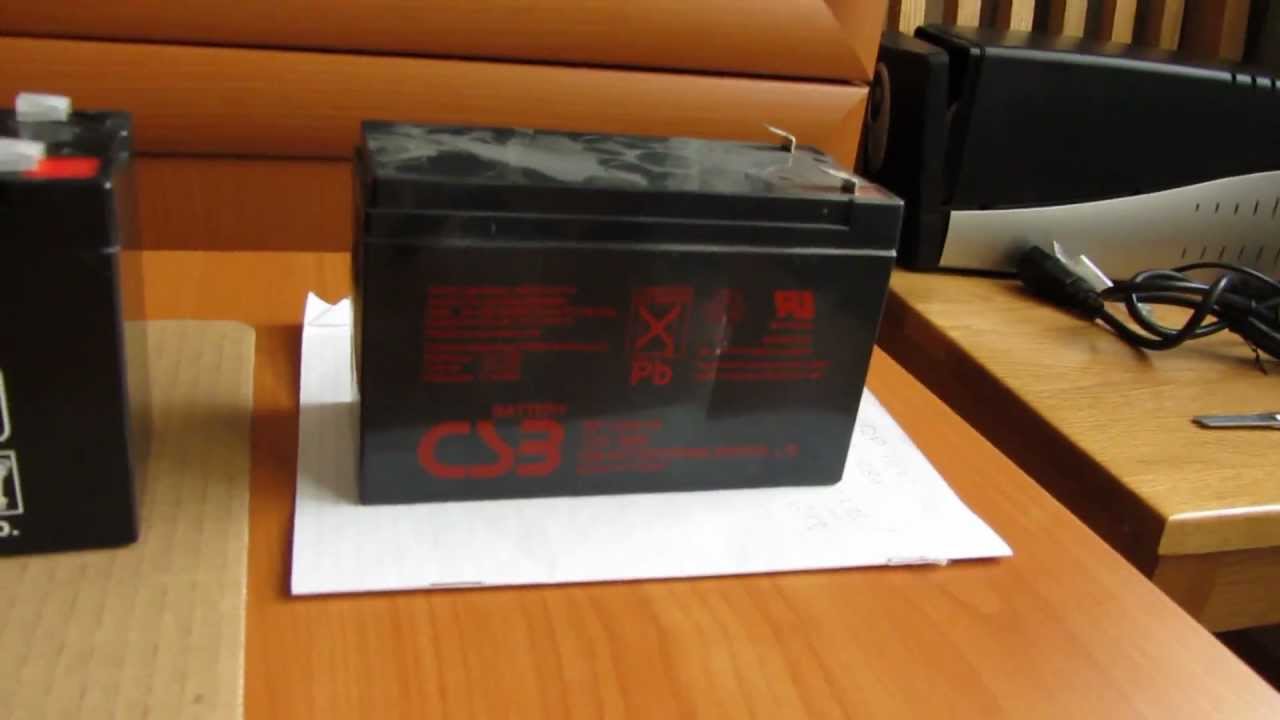 Replacing the battery in the UPS Mustek 600-finish / Замена ...