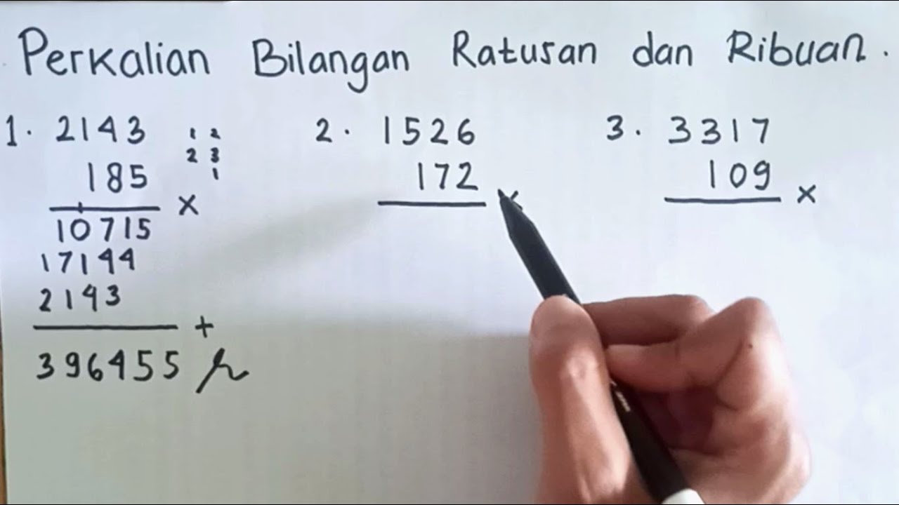 Belajar Matematika Kelas 5 SD - Perkalian Bilangan Ratusan dan Ribuan ...