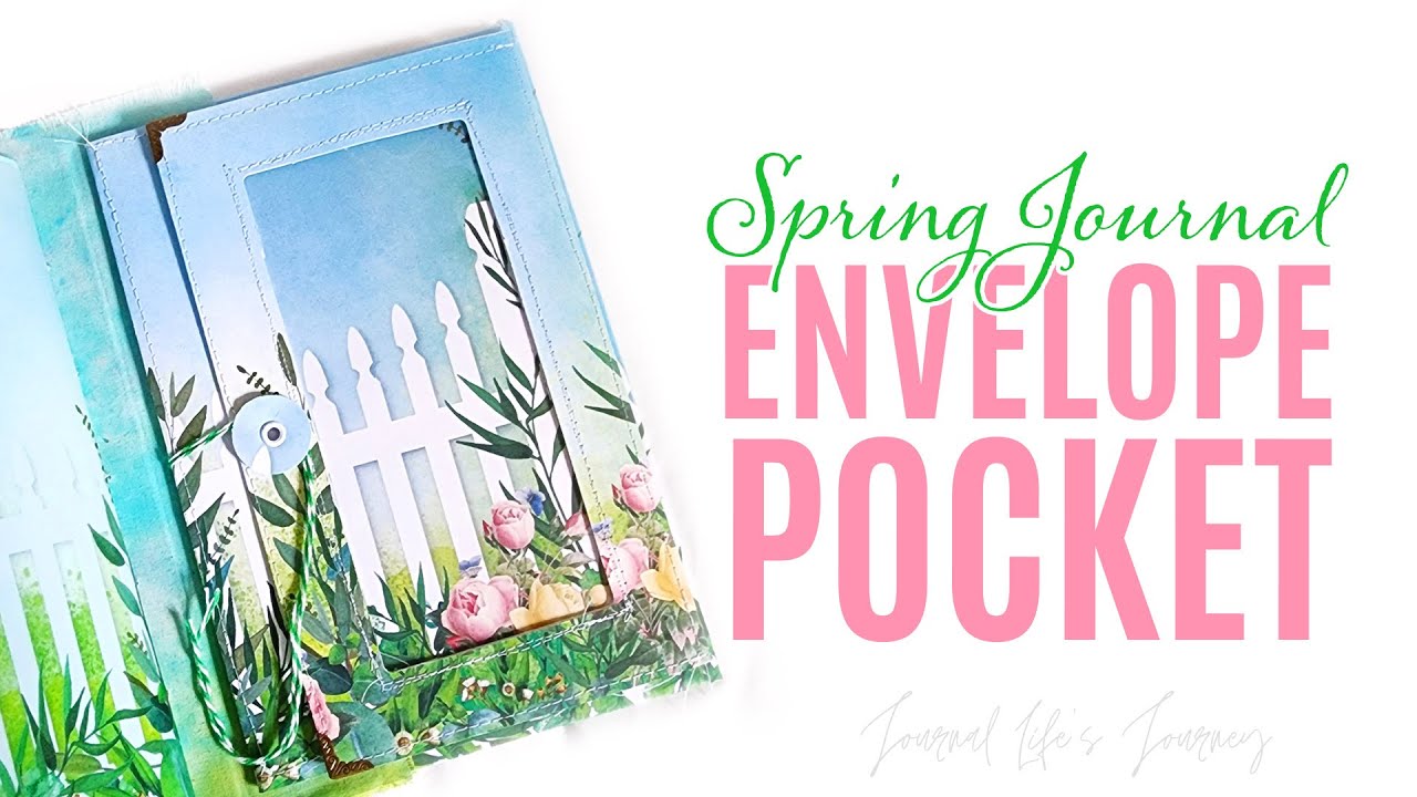 How To Make An Expandable Envelope Pocket With Window Flap - YouTube