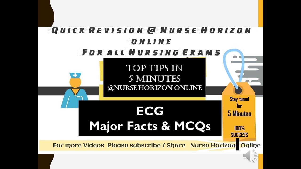 ECG- Major Facts & MCQs for Nursing exams- Staff nurse/Nursing officer ...