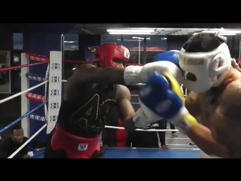 (WOW) ADRIEN BRONER LETS HANDS GO AND LIGHTS UP SPARRING PARTNER DURING INTENSE SESSION [HD]