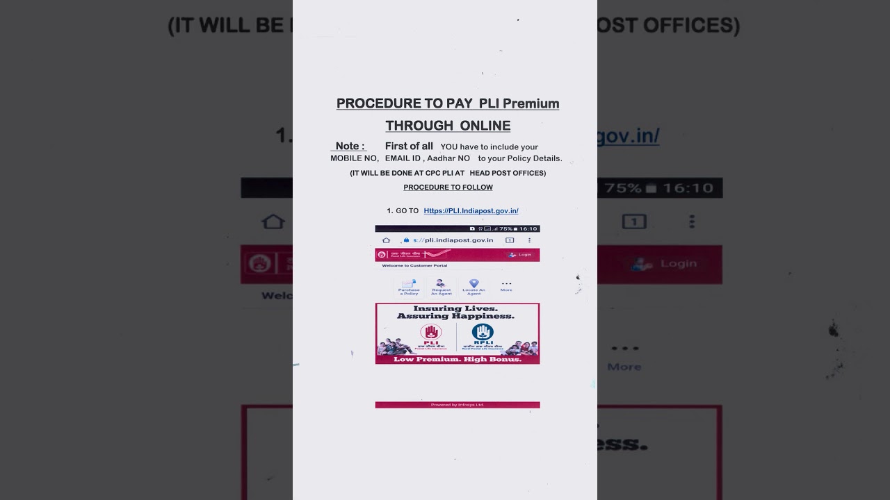 How to pay online PLI premium - YouTube