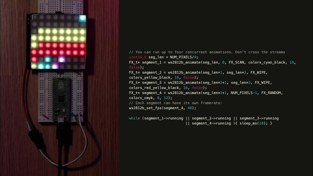 RP2040 WS2812B Animation - display effects on WS2812B LED strips and ...