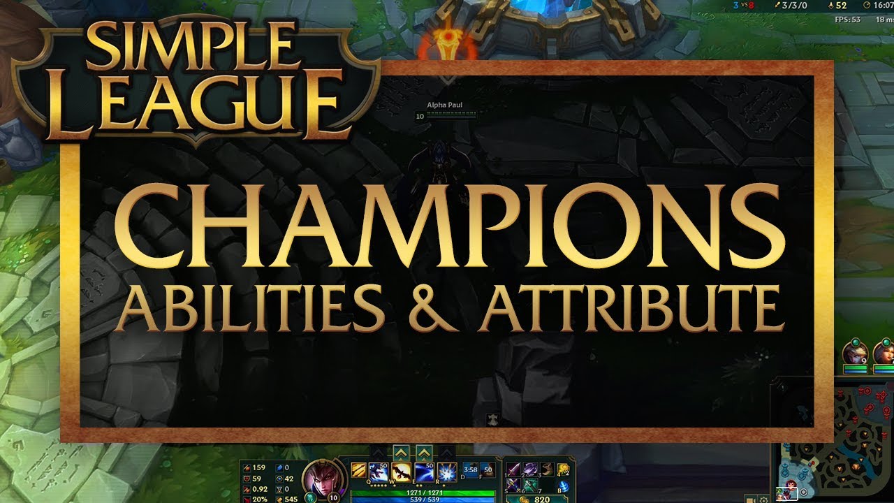 Simple League: Champions, ihre Abilities & Attribute - YouTube