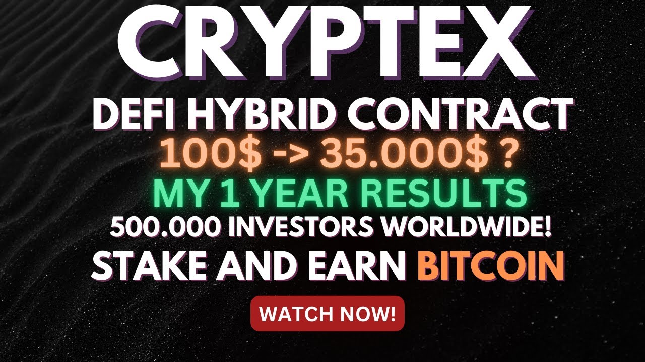 Is Cryptex The Best DeFi Investment of 2025? | 1 Year results - YouTube