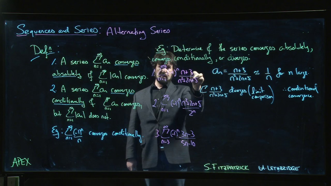 Sequences and Series: Alternating Series - 06. Examples - YouTube