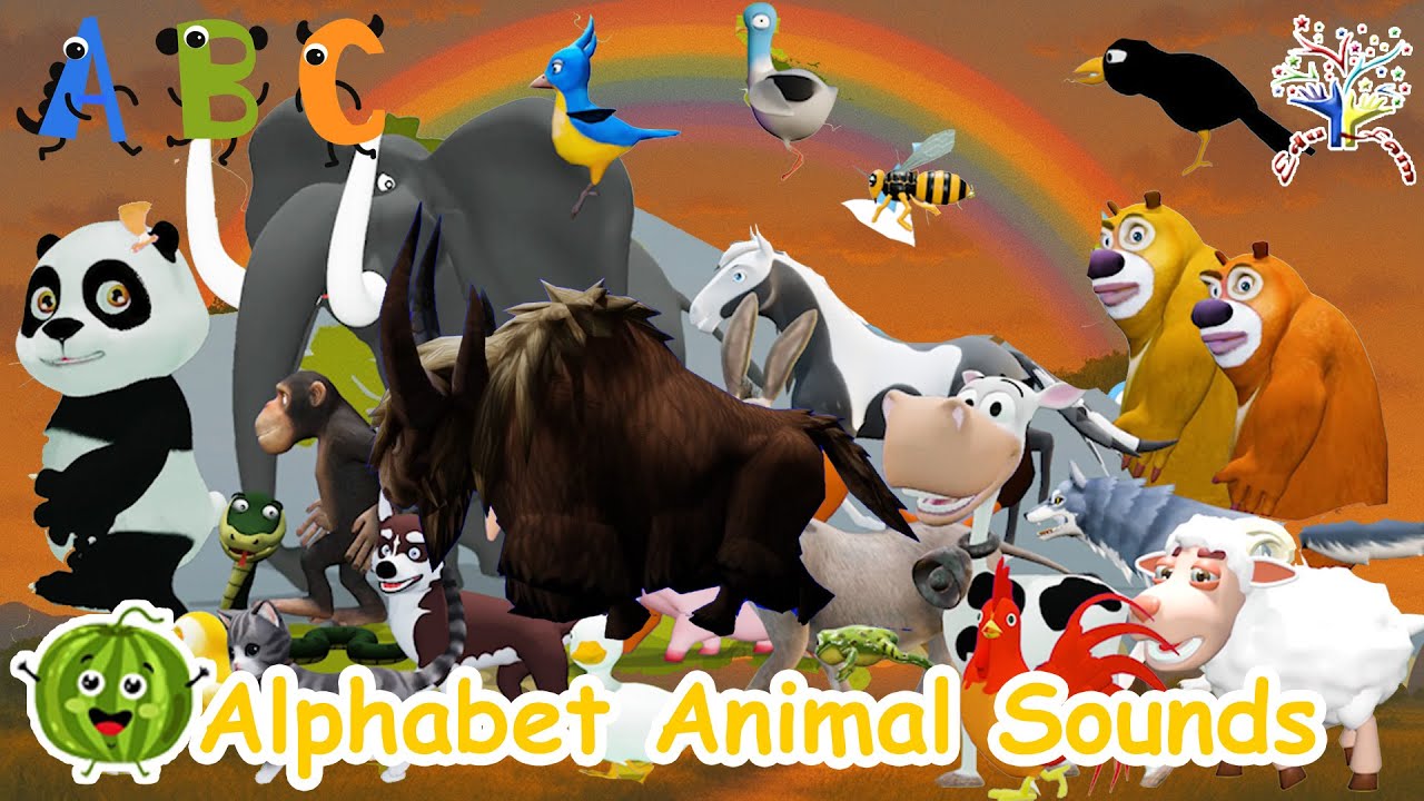 ABC Animal Sound Song for Kids AZ567 Fun Animal Sounds from A to Z ...