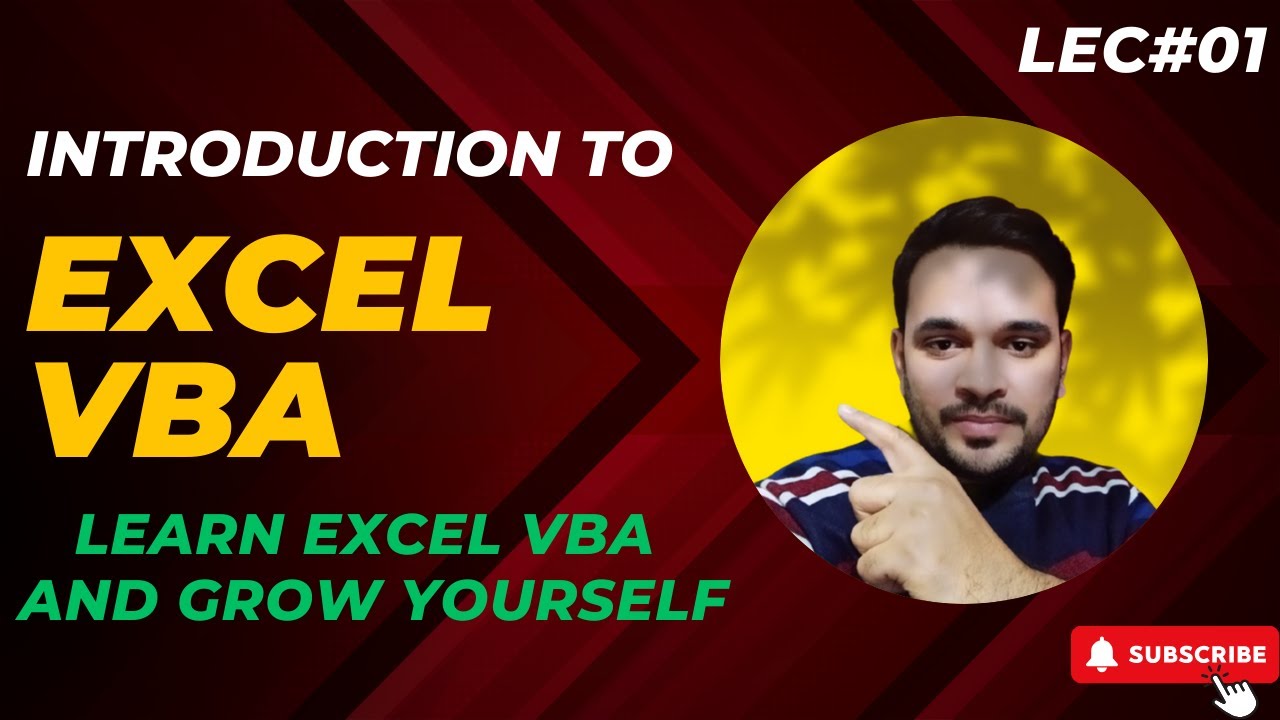 Introduction To Excel VBA Visual Basic For Application YouTube Introduction To Excel VBA Visual Basic For Application YouTube