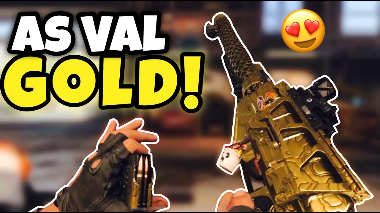 HOW TO GET AS VAL GOLD - YouTube