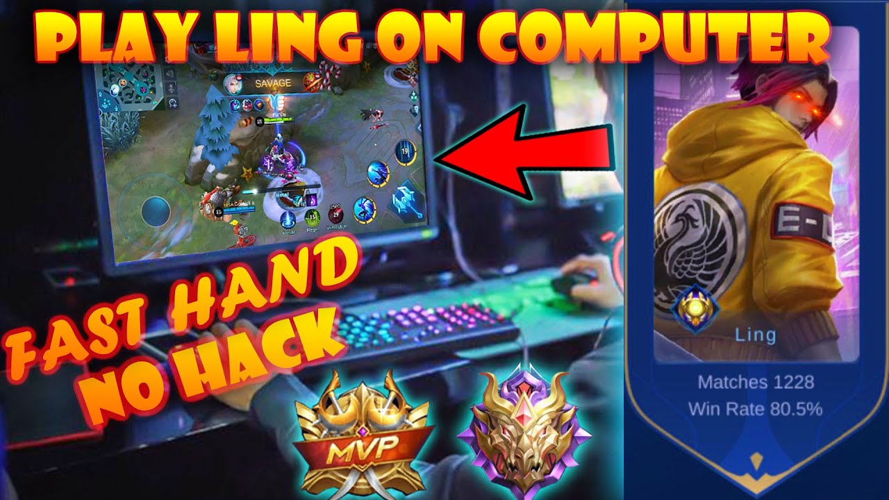 PLAY LING ON COMPUTER PUSH TO MYTHIC GLORY RANK ~MLBB - YouTube
