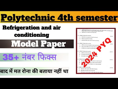 Rac 4th semester | Refrigeration and air conditioning important ...