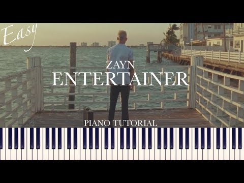 ZAYN - Entertainer (Easy Piano Tutorial + Sheets)