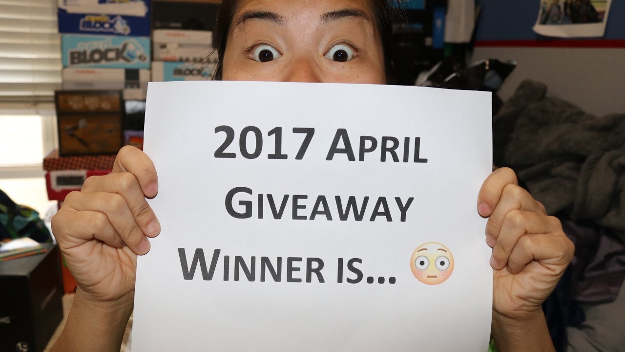 2017 April Giveaway Winner is.... - YouTube