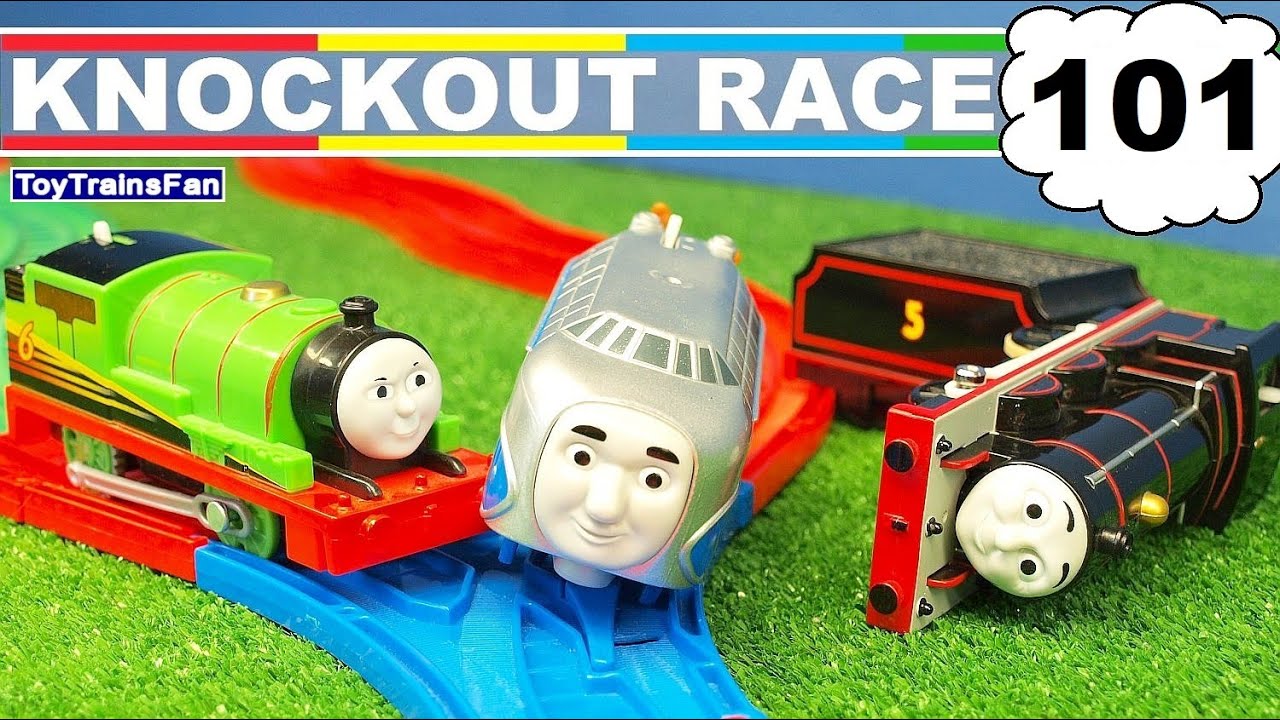 KNOCK-OUT RACE #101 Thomas & Friends Trackmaster and Plarail toy trains ...