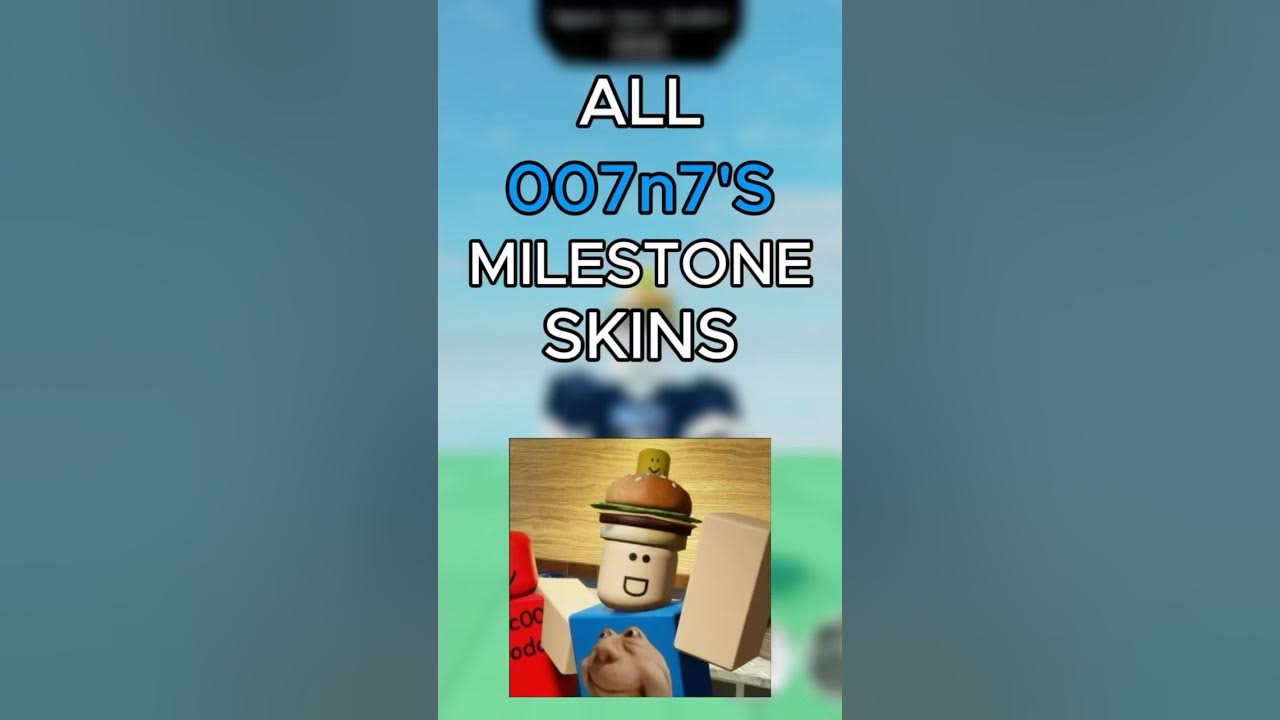 All of 007n7's Milestone Skins in Roblox Forsaken #forsaken #roblox # ...