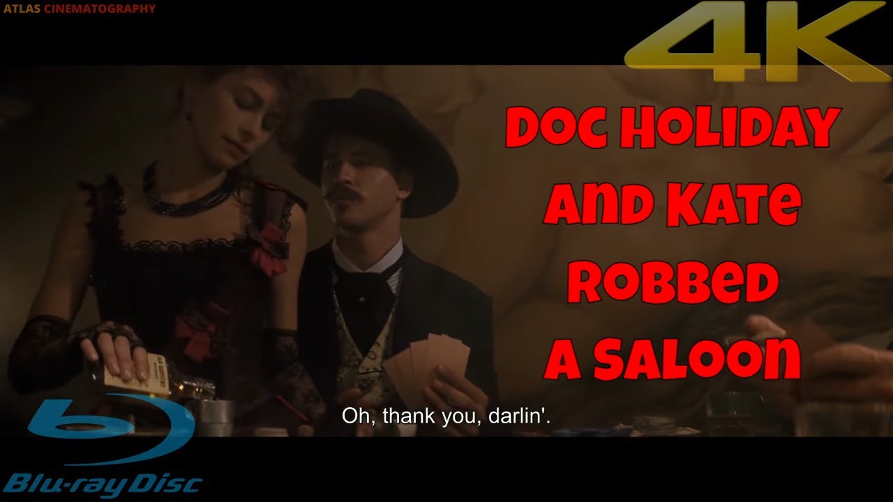 [4K] Doc Holiday & Kate Robbed a Saloon | Tombstone (1993) | 4K Blu-ray ...